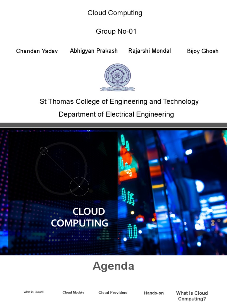 Cloud Computing Group No-01: Chandan Yadav Abhigyan Prakash Rajarshi Mondal Bijoy Ghosh | PDF ...