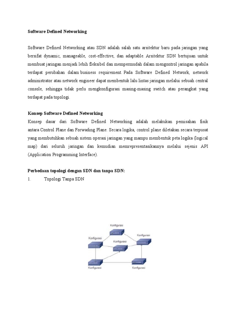 Software Defined Networking | PDF