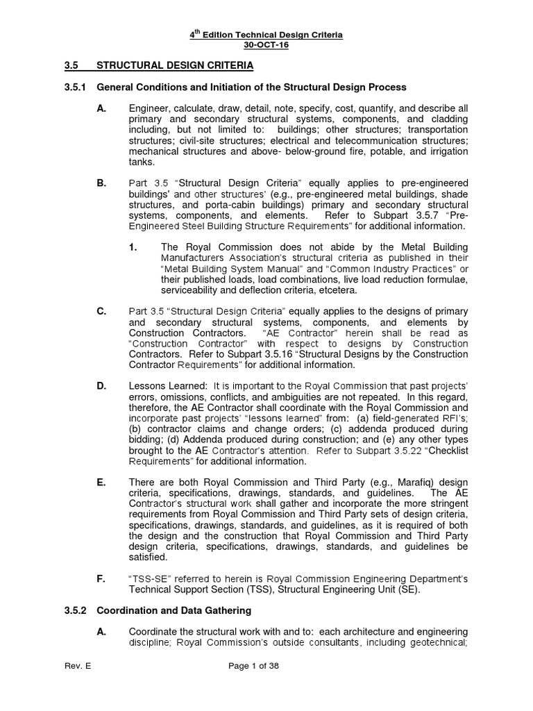 4th Edition RC Yanbu & Jazan Structural Technical Design Criteria - 30 ...