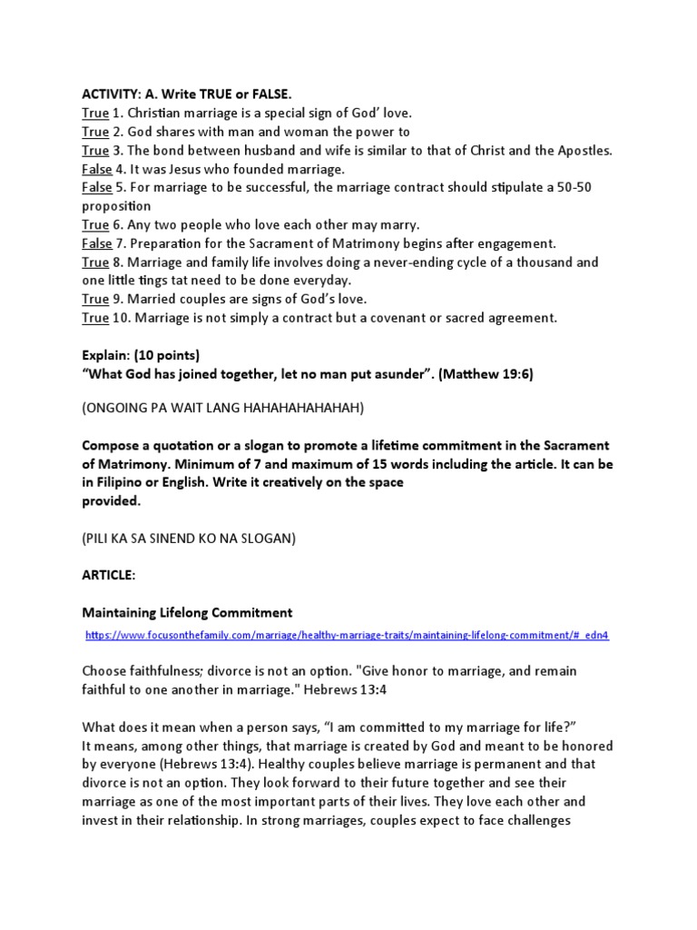 Physics Experiment | PDF | Christian Views On Marriage | Marriage