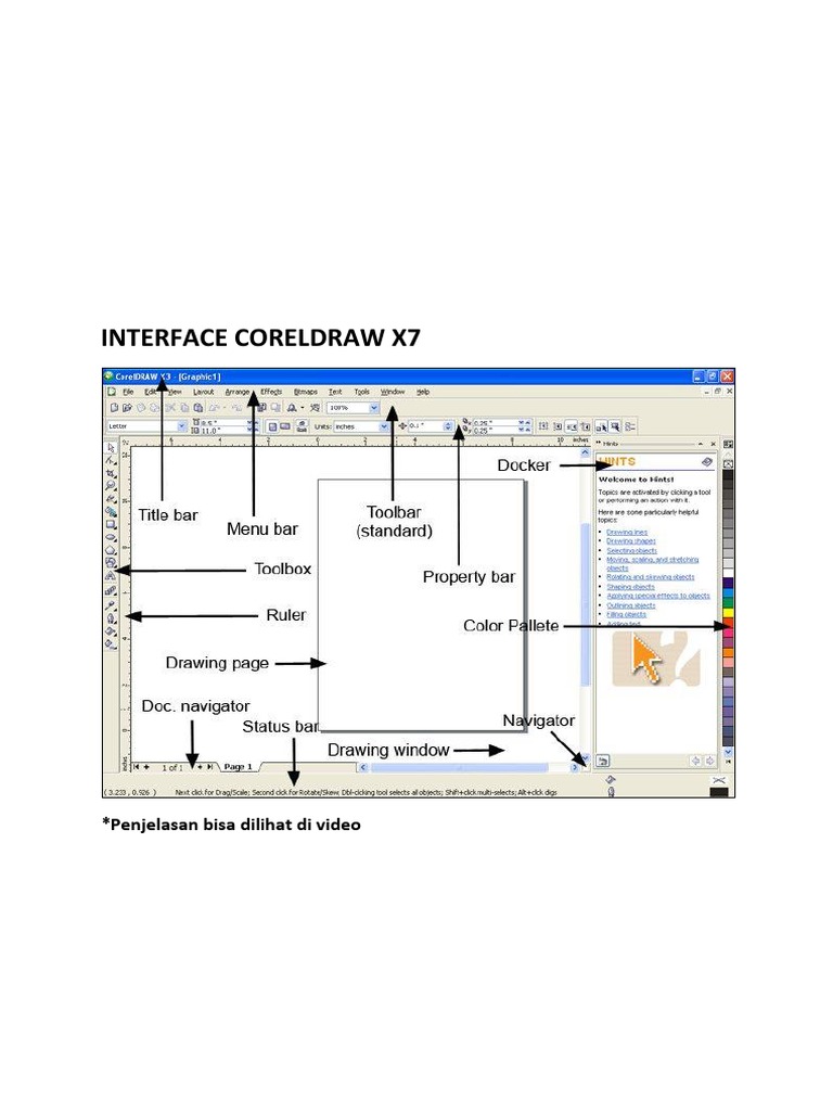 Interface Coreldraw X7 | PDF