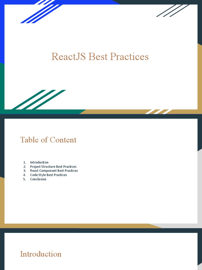 ReactJS Best Practices | PDF