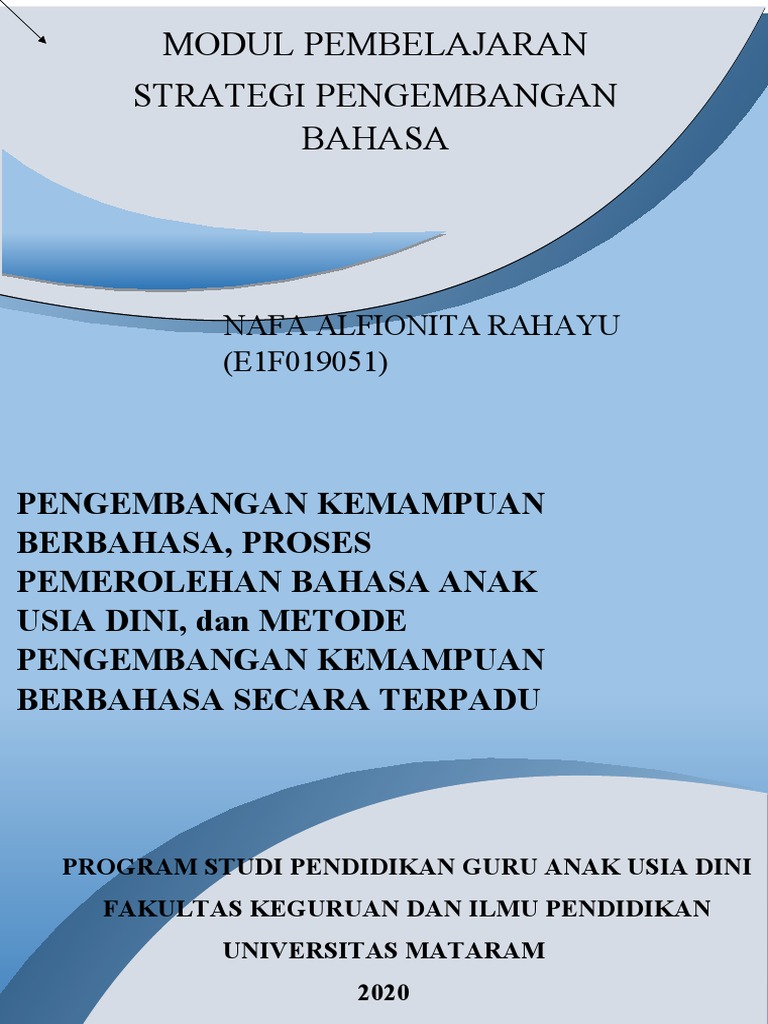 Nafa Alfionita Rahayu (Modul SPB) | PDF