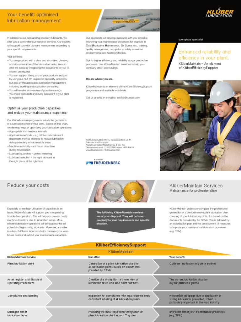 Your Benefit: Optimised Lubrication Management: Enhanced Reliability ...
