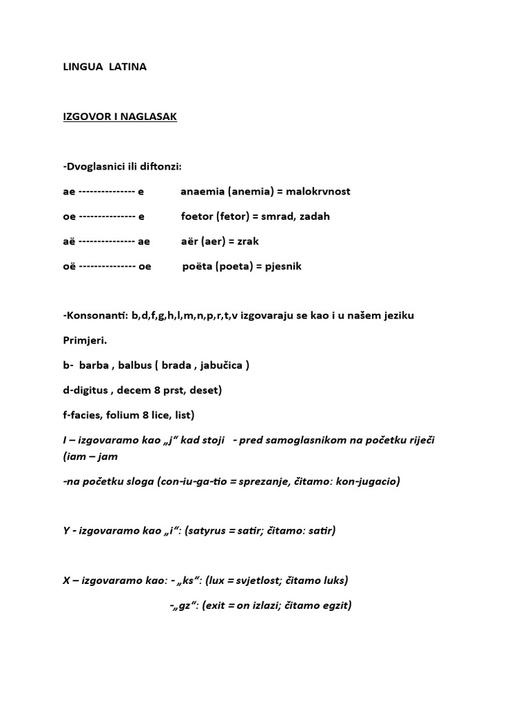 Latinski Jezik | PDF