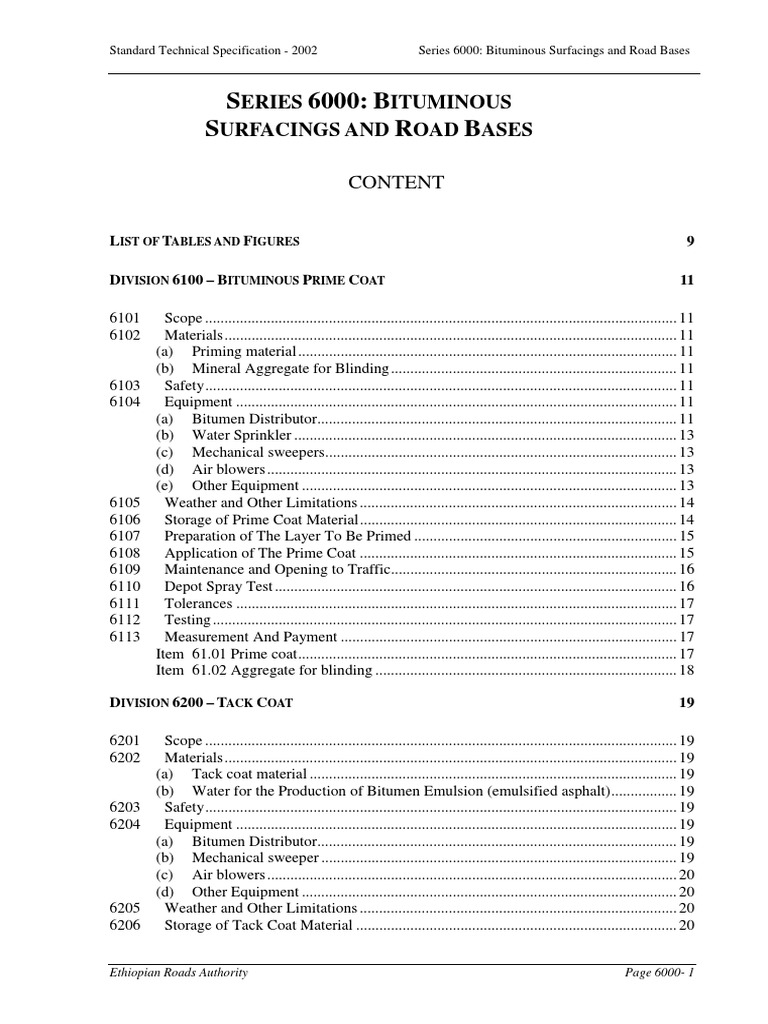 06-Series 6000 Bituminous Concrete and Road Base | PDF | Asphalt | Road