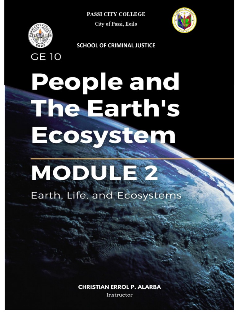 Module 2 (People and The Earth's Ecosystem) | PDF | Disturbance ...