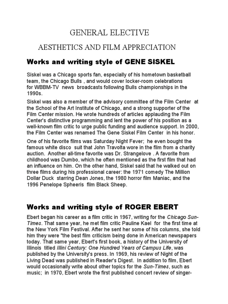Works and Writing Style | PDF