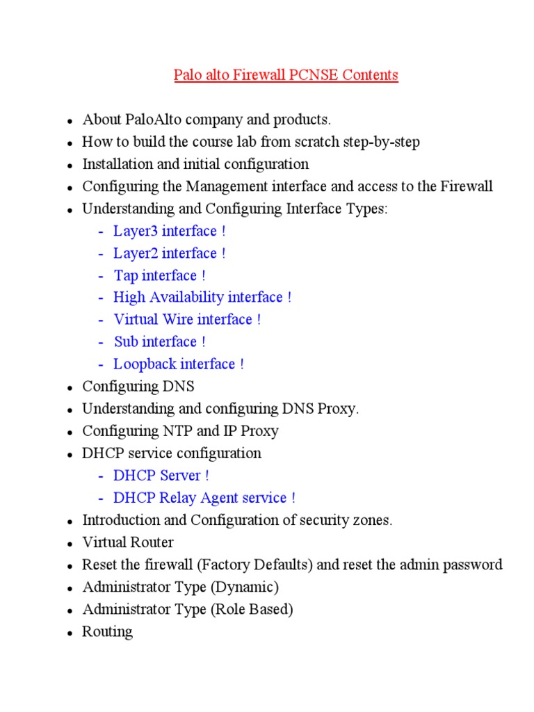 Palo Alto Firewall Contents | PDF | Virtual Private Network | Proxy Server