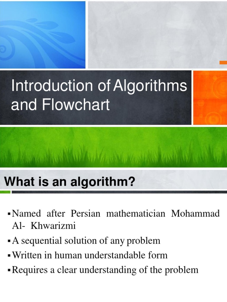 Algorithm and Flowchart | PDF | Algorithms | Computer Program
