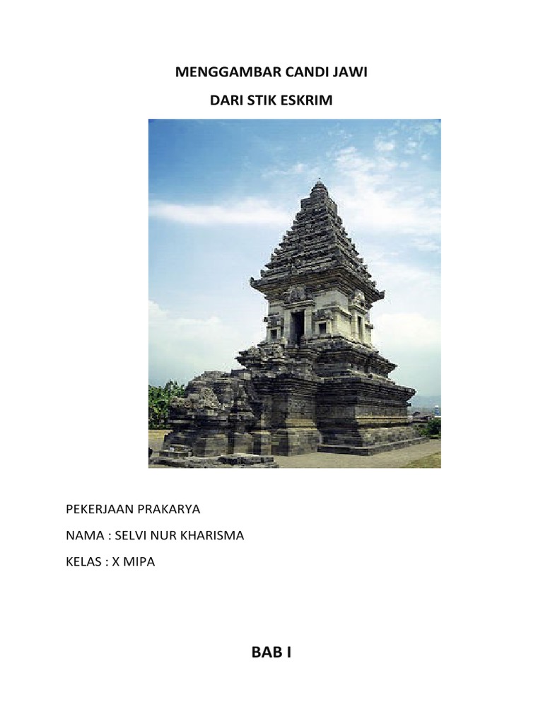 MENGGAMBAR CANDI JAWI Alami | PDF | Karier & Perkembangan | Griya & Taman