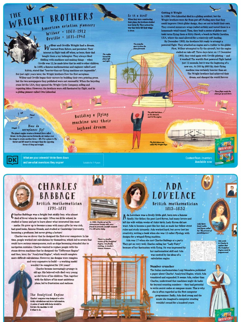 DK INVENTORS Pack Activity Sheet | PDF | Wright Brothers | Rocketry