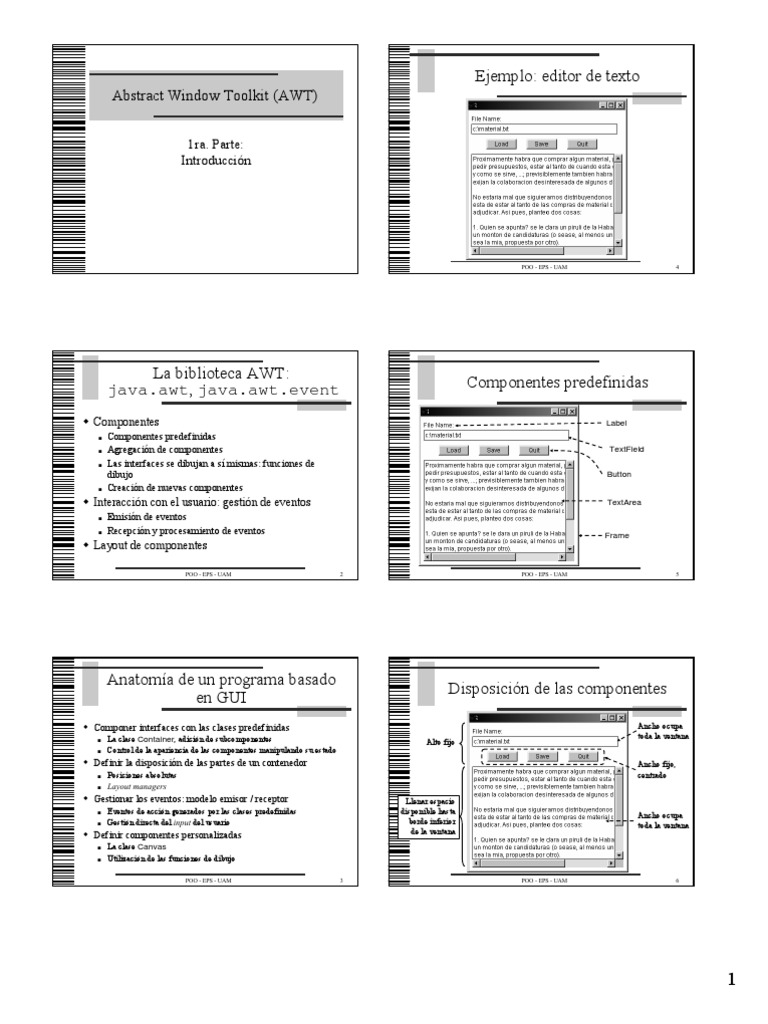 Java AWT | PDF | Programa de computadora | Programación