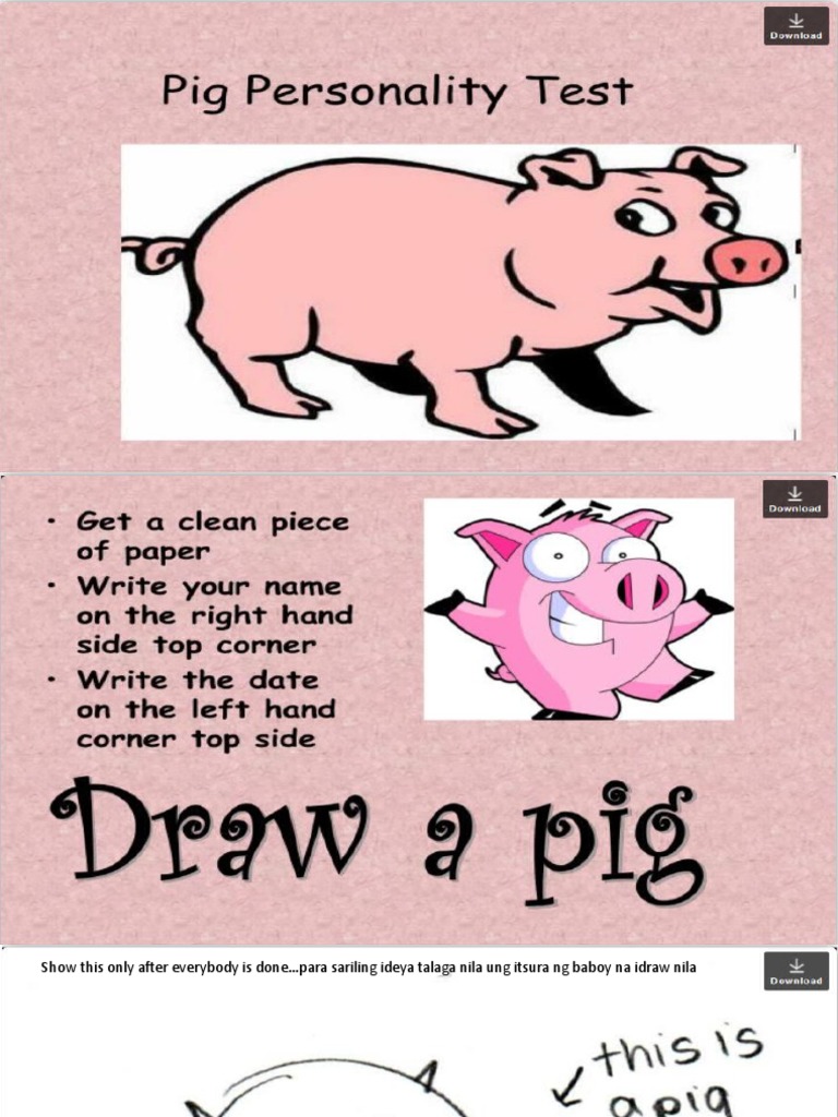 Pig Personality Test | PDF