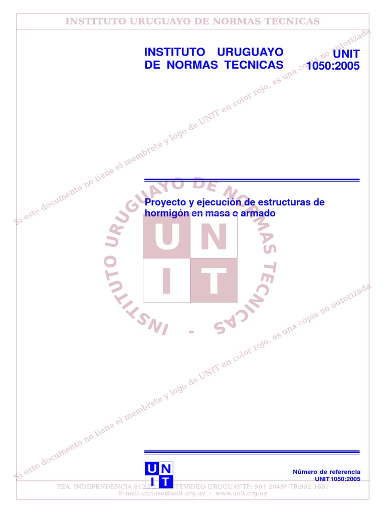 Unit 1050 - 2005 | PDF | Hormigón | Cemento