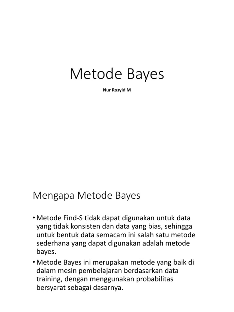Minggu 3 Metode Bayesian Rosyid | PDF