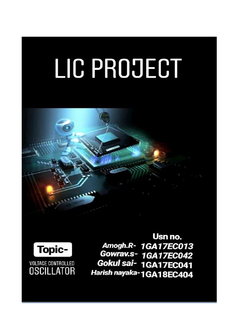 VCO Report | PDF | Electrical Engineering | Electronics