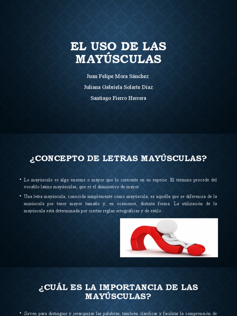 El Uso de Las Mayusculas | PDF