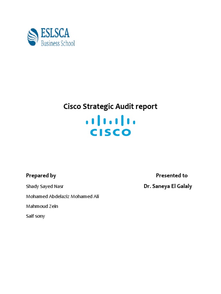 Cisco Strategic Audit Report | PDF | Cisco Systems | Computer Network