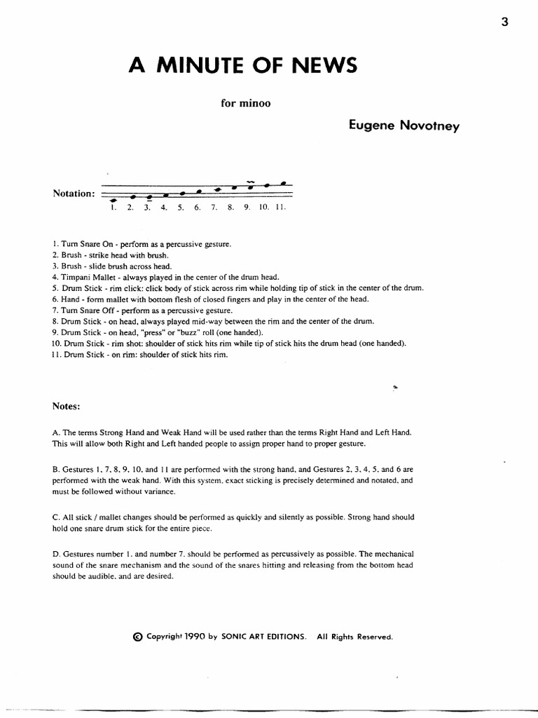 Novotney-A Minute of News | PDF