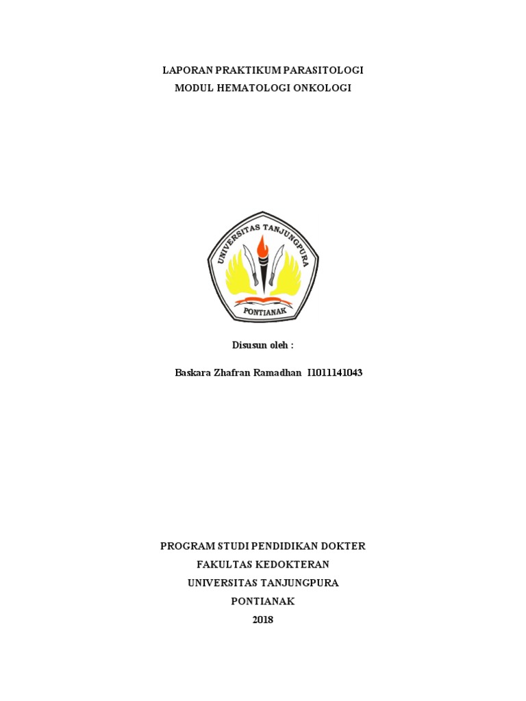 Cover Laporan Praktikum Parasitologi | PDF | Pengembangan Diri