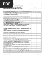 CT Scan Contrast Consent Form | PDF | Ct Scan | Allergy