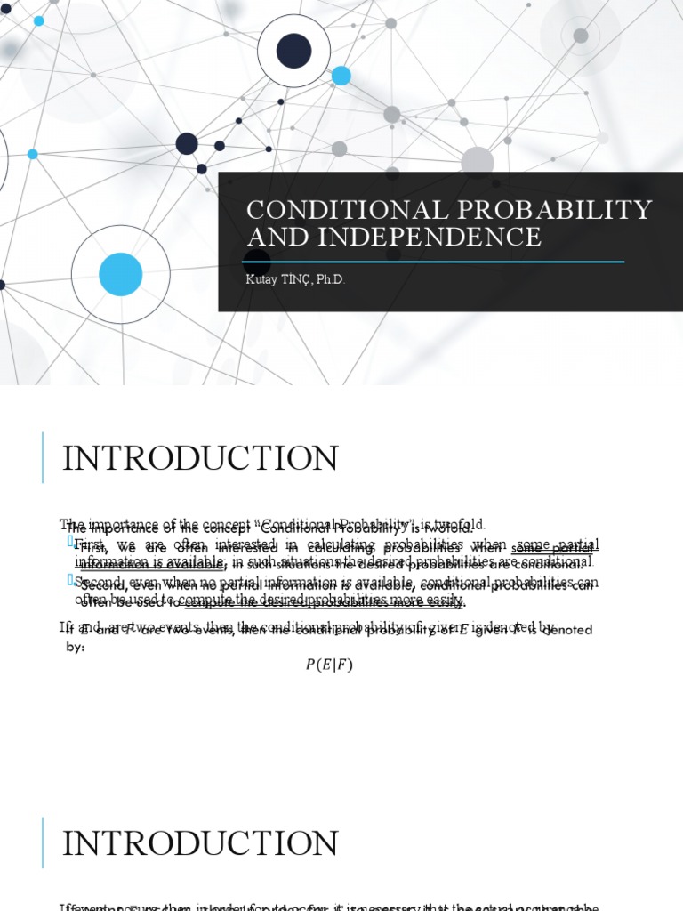 Chapter 03 - Conditional Probability and Independence | PDF ...