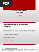 Unit 1 Stages of Internationalization | PDF | Multinational Corporation | Foreign Direct Investment