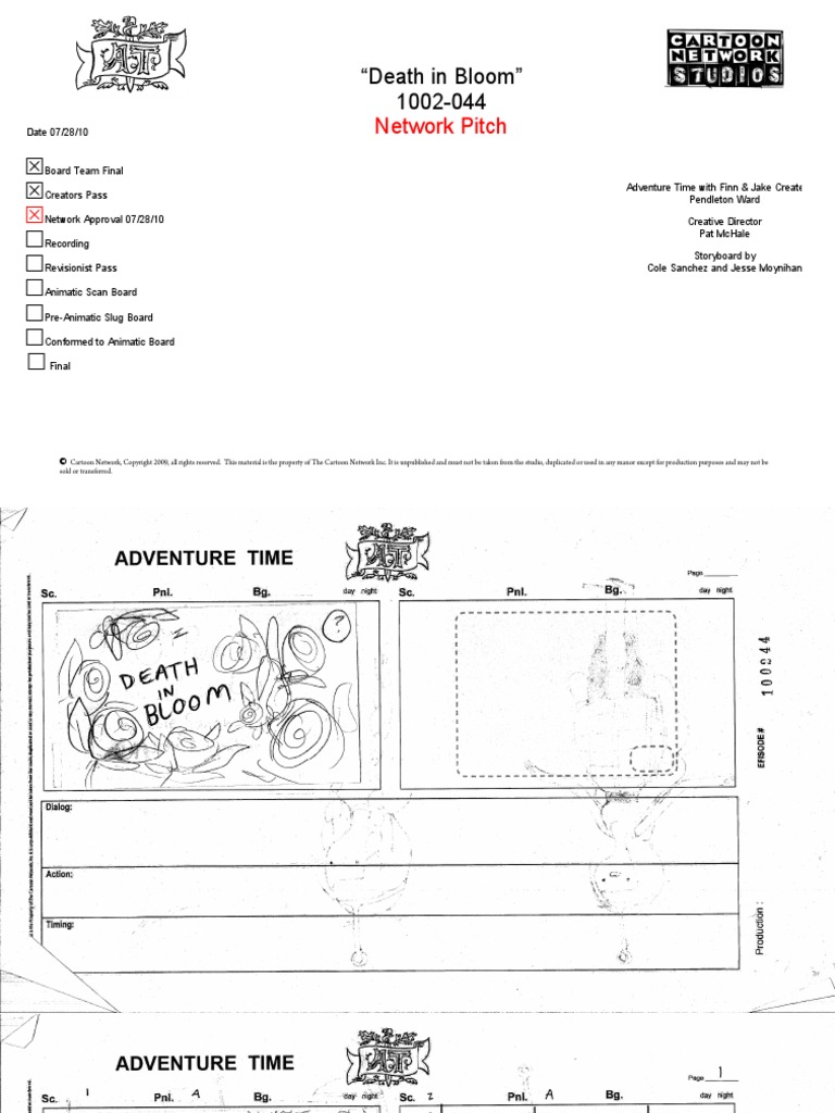 "Death in Bloom" Storyboard | PDF | Television Series Created ...