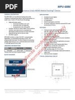 MPU 6050 GY-521 Datasheet | PDF | Accelerometer | Gyroscope