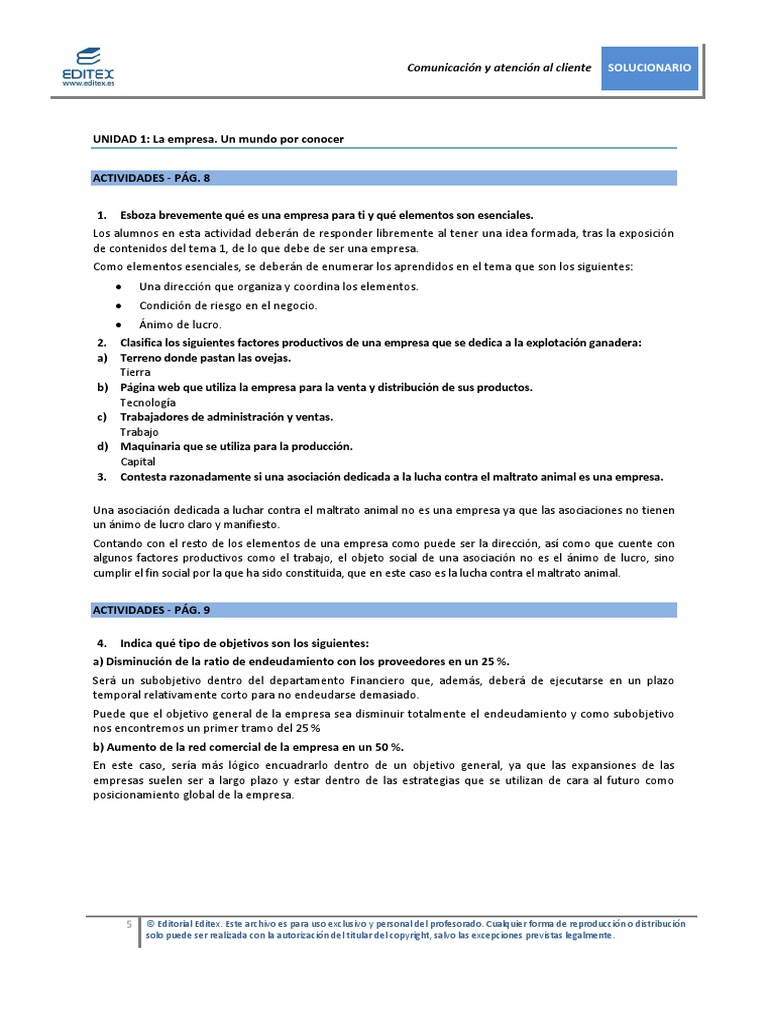 Solucionario CAC Muestra UD1 PDF | PDF | Empresas | Capital (economía)