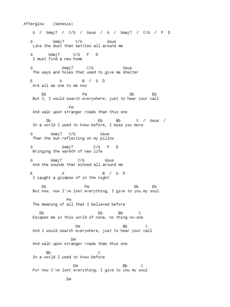 Genesis Afterglow | PDF