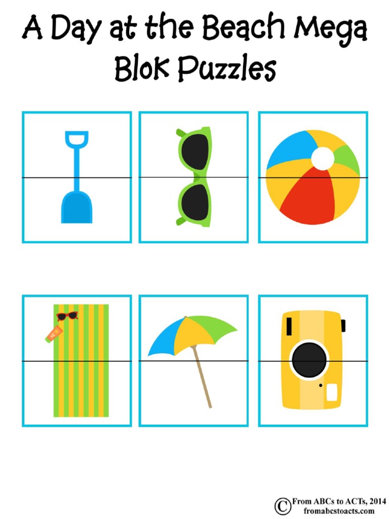 Beach Mega Blok Puzzles | PDF