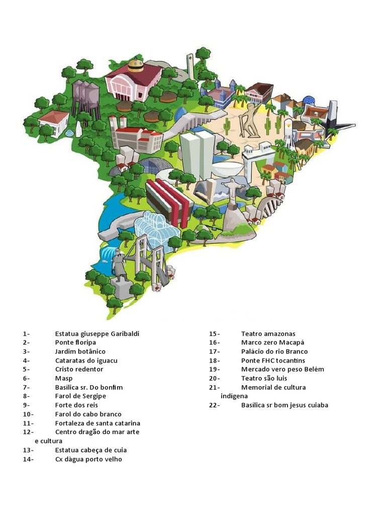 Mapa Turistico Do Brasil | PDF