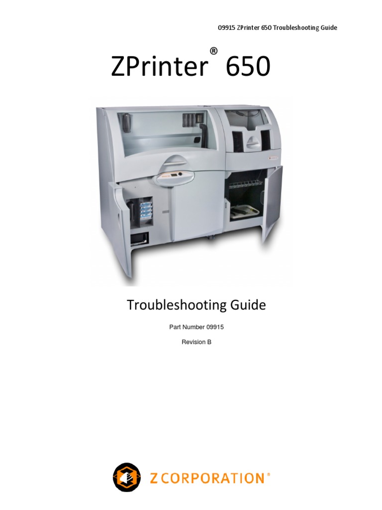 Projet 660 Zprinter 650 Troubleshooting Guide | PDF | Troubleshooting ...