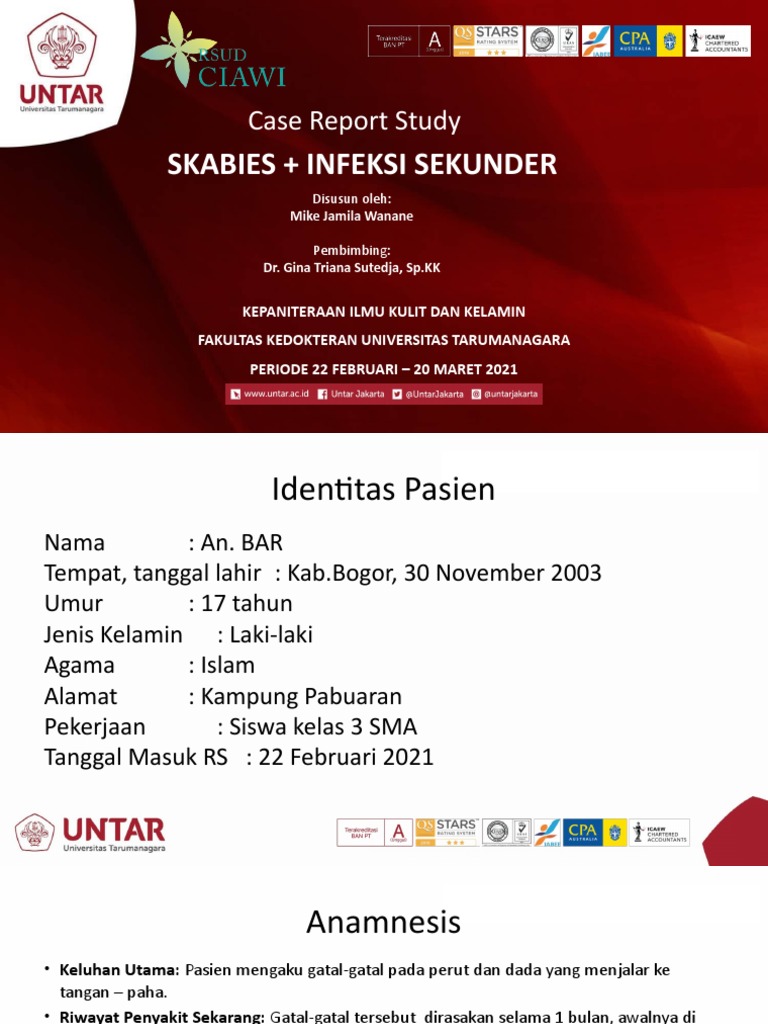 Skabies Dengan Infeksi Sekunder | PDF
