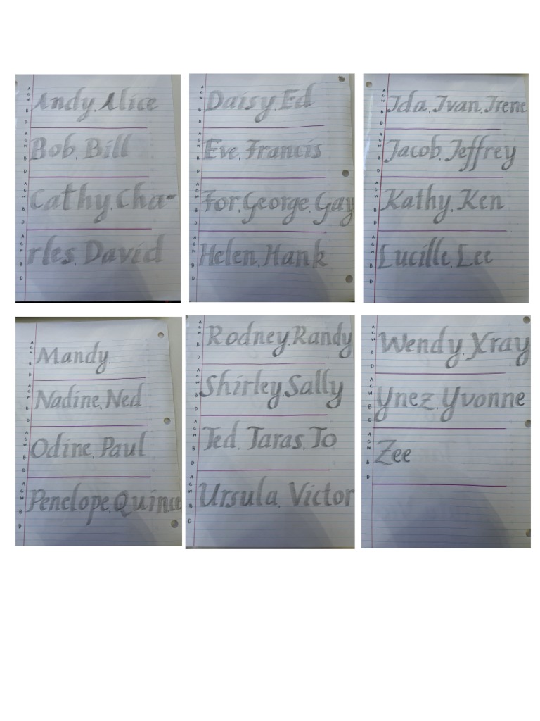 Chancery Cursive Indivdual Practice A-Z | PDF