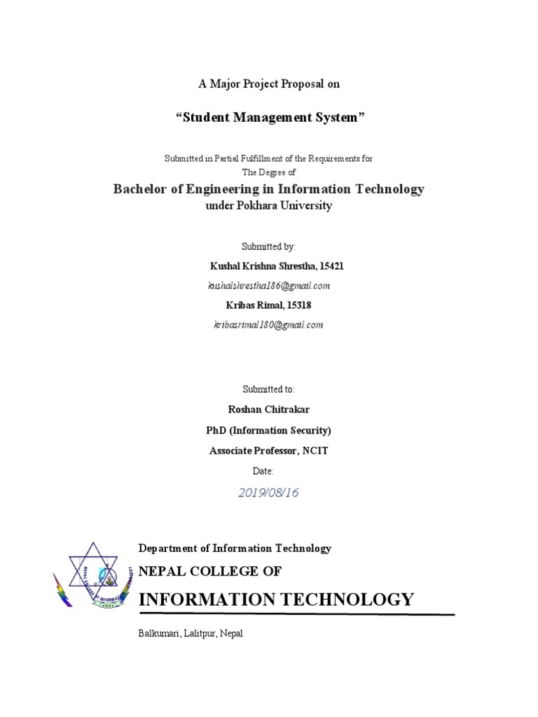 Information Technology Student Management System Pdf Software