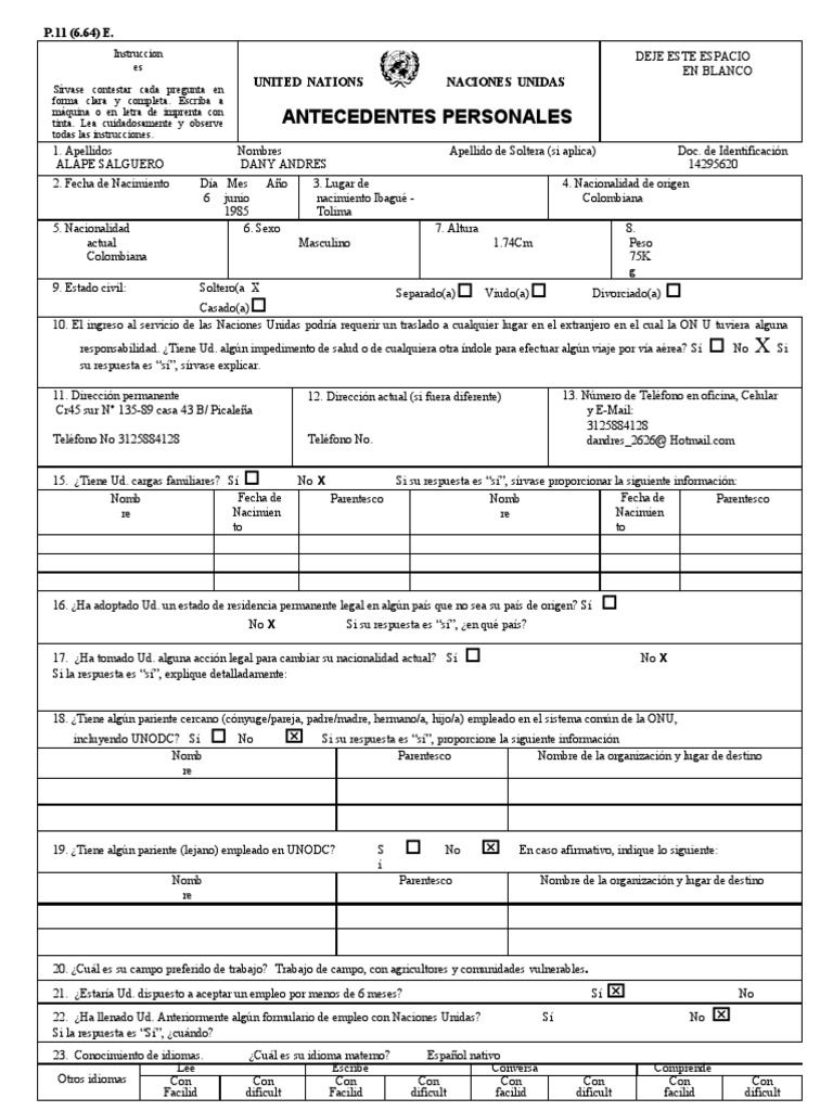 Formato - p11 Dany Andres Alape Salguero | PDF | Economias | Agricultura
