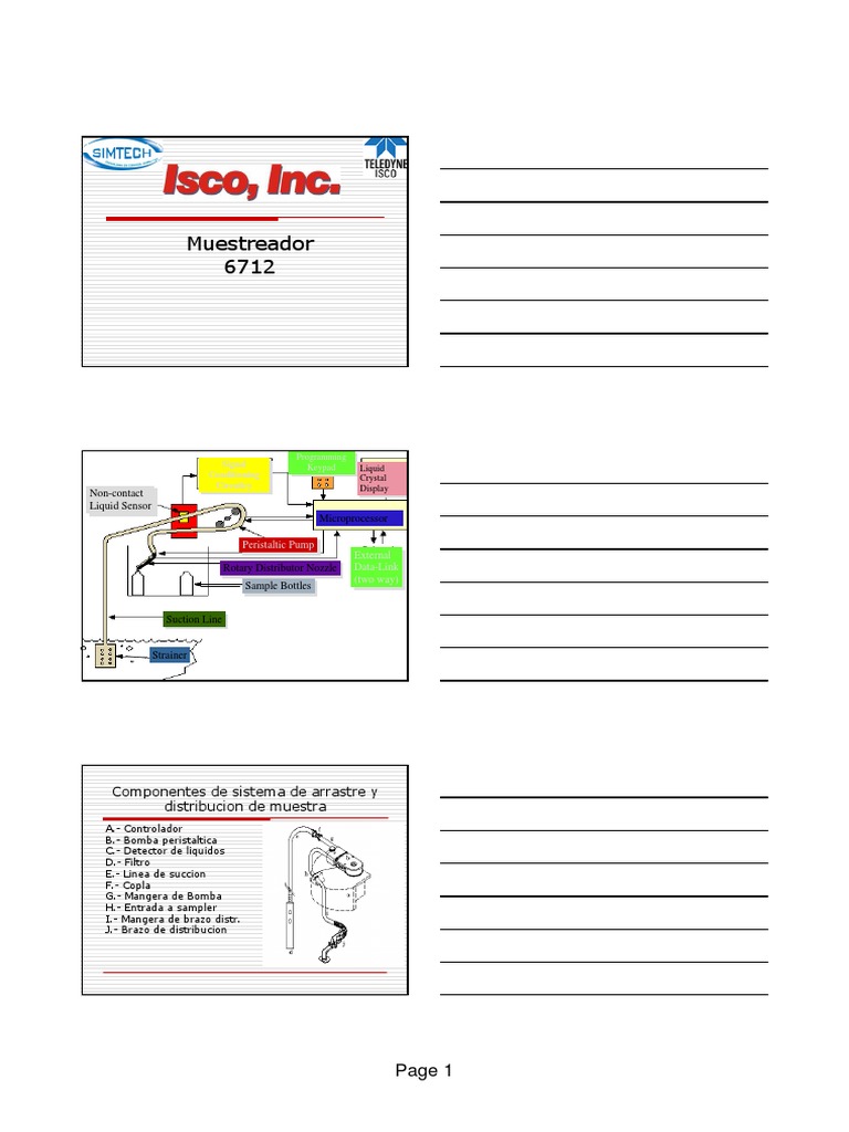 Manual del Muestreador Isco 6712 | PDF | Ingeniería Informática ...