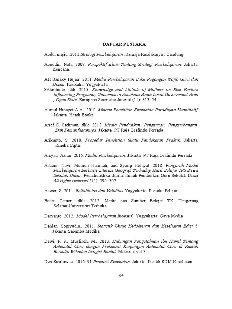 Daftar Pustaka | PDF