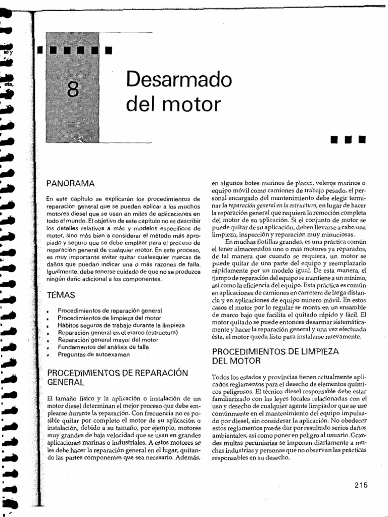 Desarmado Motor | PDF