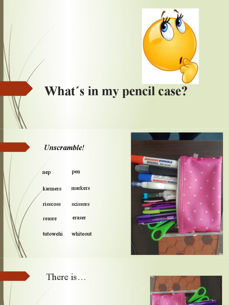 What's in My Pencil Case and Desk? | PDF
