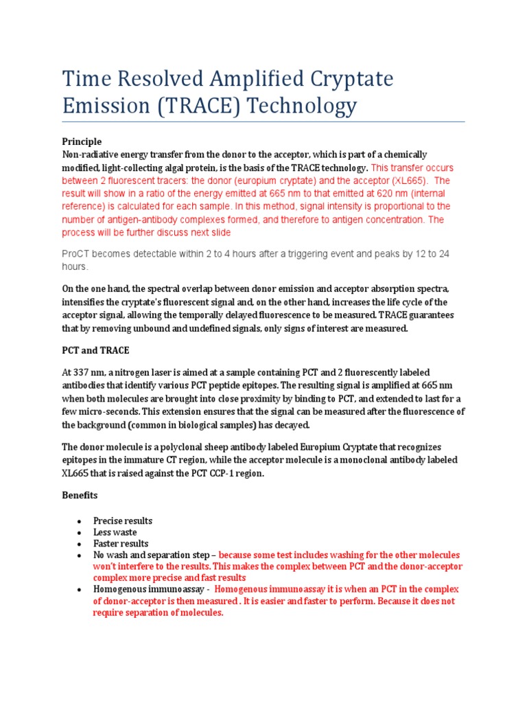 Time Resolved Amplified Cryptate Emission | PDF