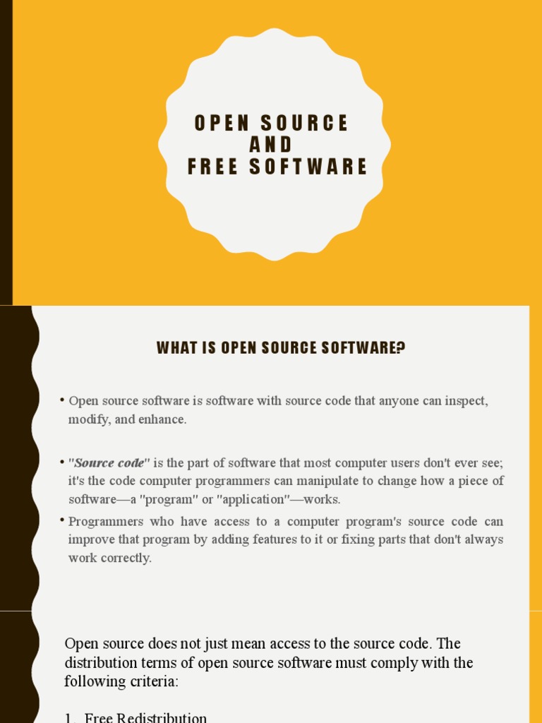 Open Source AND Free Software | PDF | Free Software | Source Code