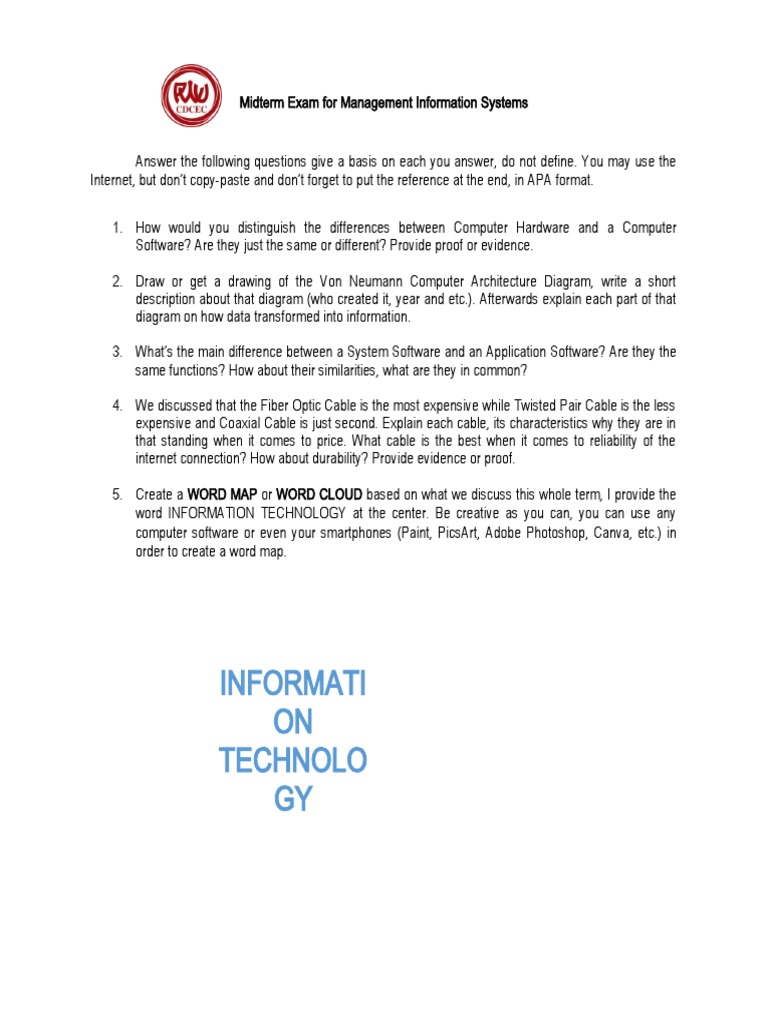 MIS Midterm Exam Guide | PDF