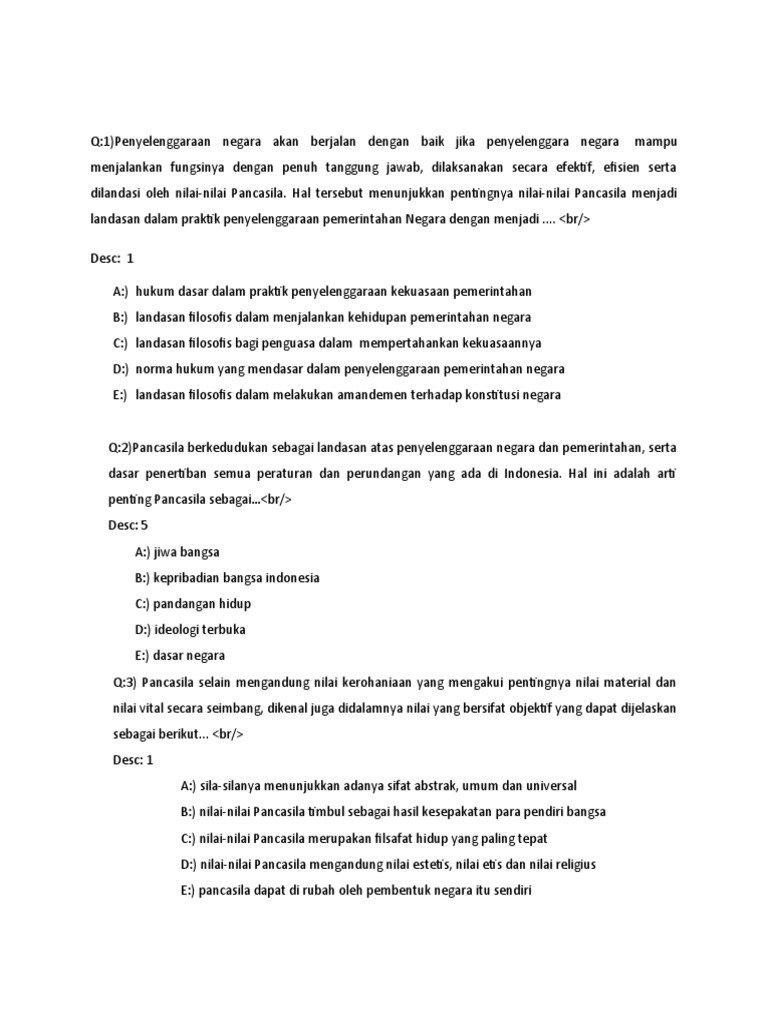 Soal Usbn PKN 2019 Final | PDF | Politik | Ilmu Sosial