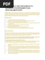 Surat Pemutakhiran Data Simasten | PDF