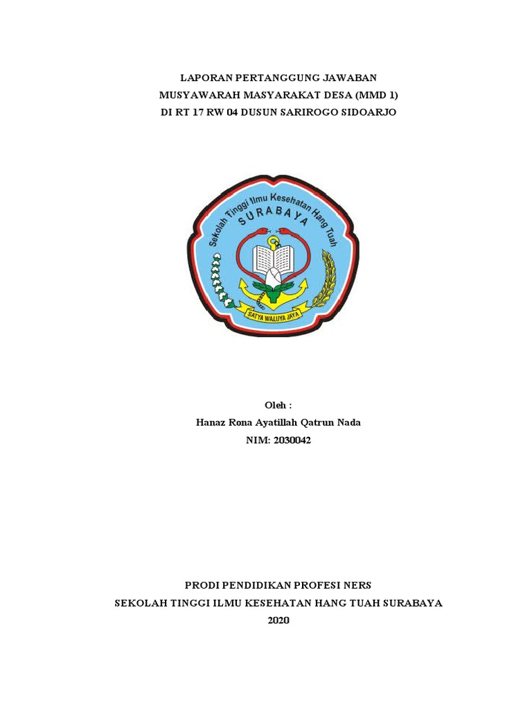 Hanaz 2030042 LPJ MMD 1 | PDF