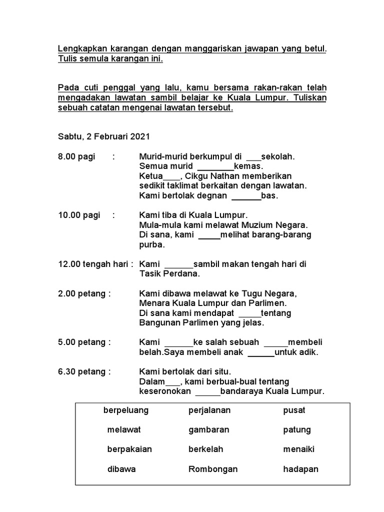 Latihan Penulisan Catatan | PDF